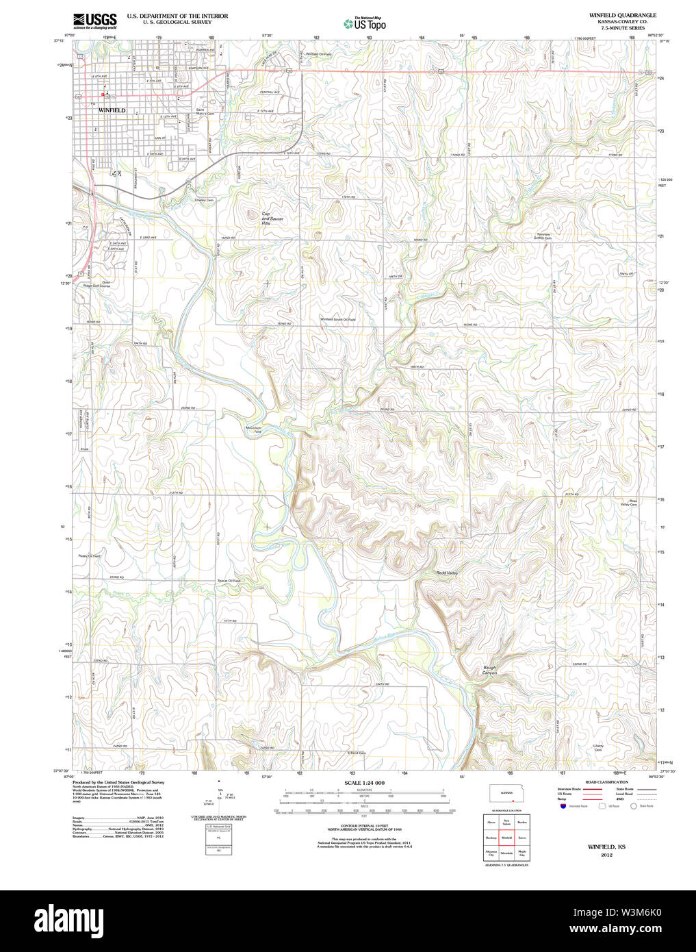 Map of winfield Cut Out Stock Images & Pictures - Alamy