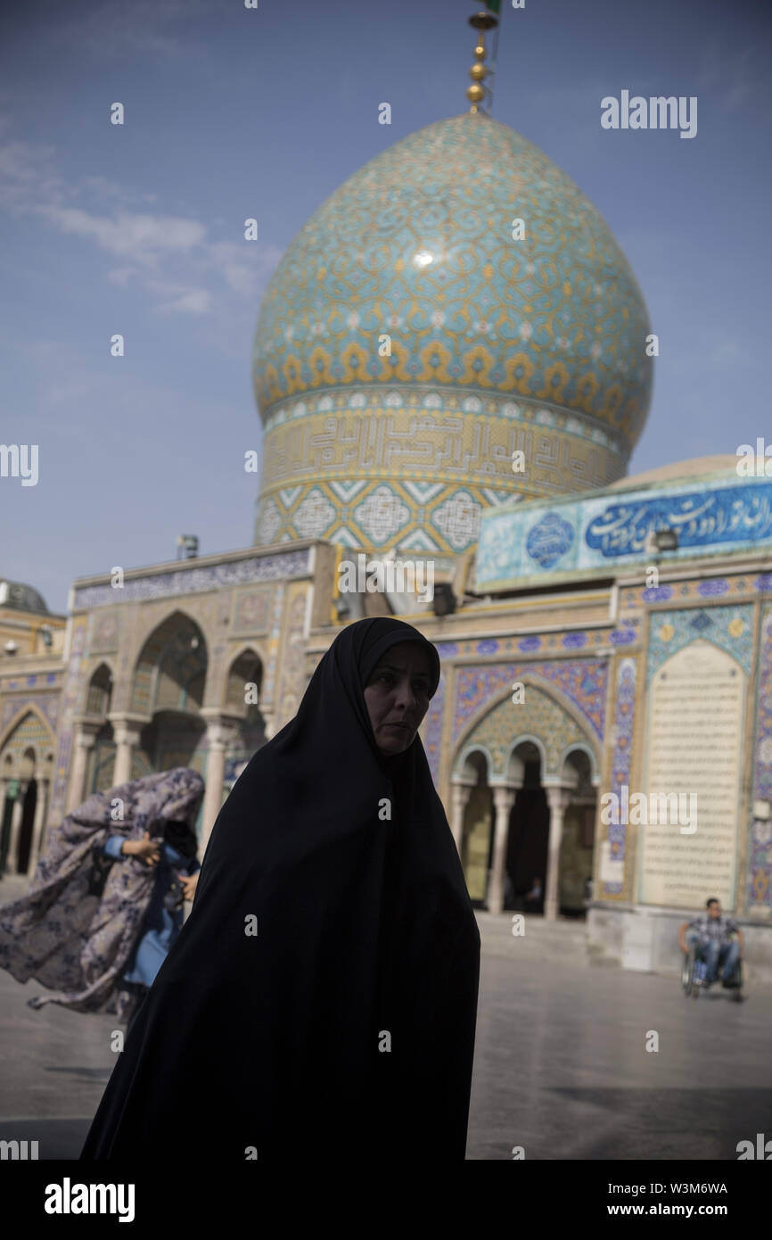 July 16, 2019 - Shahre-Ray, Tehran, Iran - Shia Muslims in the Shah ...