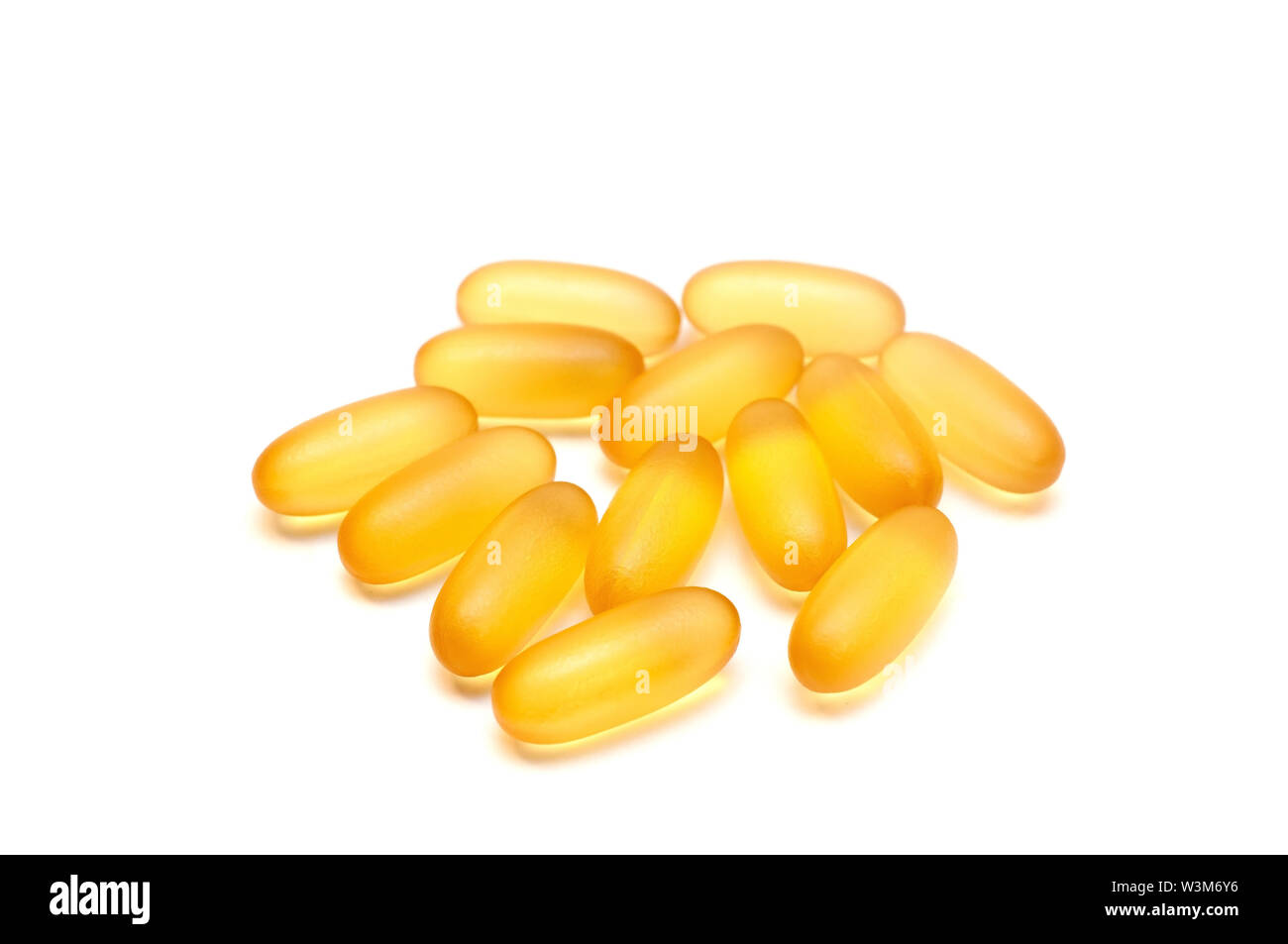 The biological fortified food supplement Omega capsules Stock Photo - Alamy