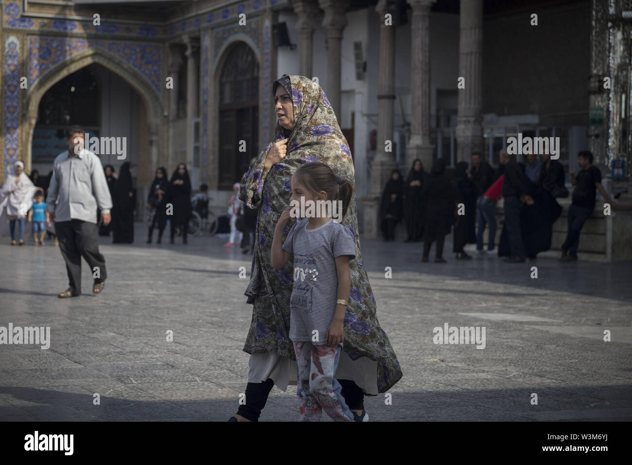 July 16, 2019 - Shahre-Ray, Tehran, Iran - Shia Muslims in the Shah ...