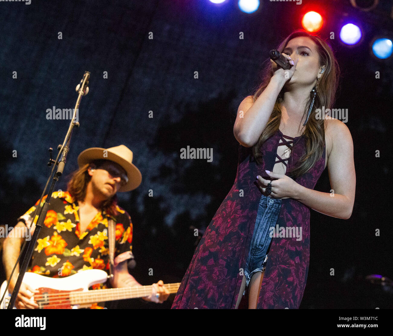 Turlock, California, U.S.A. 15th July, 2019. Taylor Dye of the group ...