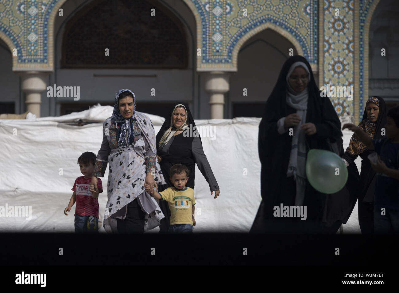 July 16, 2019 - Shahre-Ray, Tehran, Iran - Shia Muslims in the Shah ...