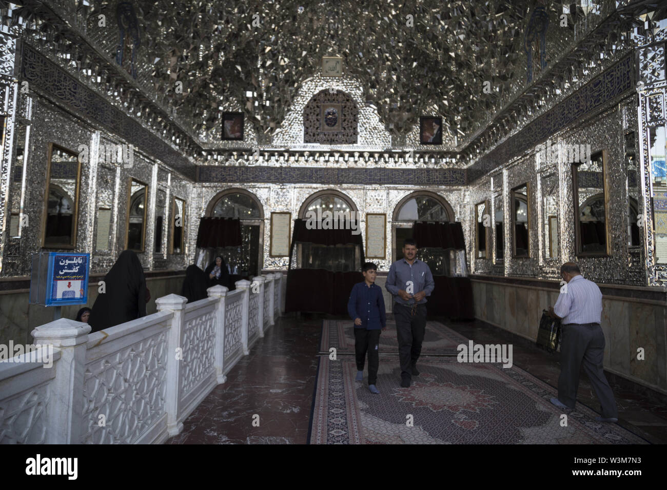 July 16, 2019 - Shahre-Ray, Tehran, Iran - Shia Muslims in the Shah ...
