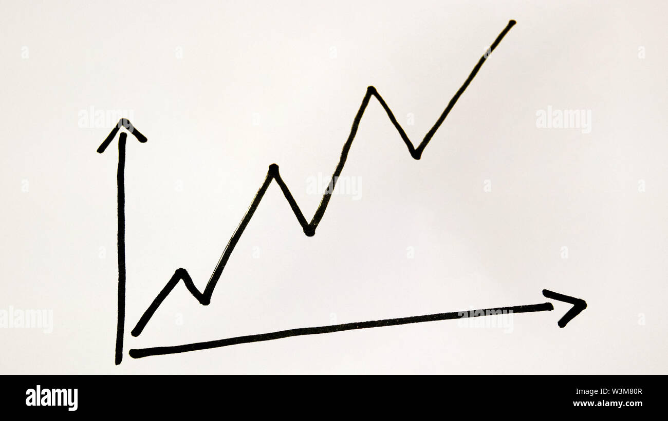 Graph arrow going up hi-res stock photography and images - Alamy