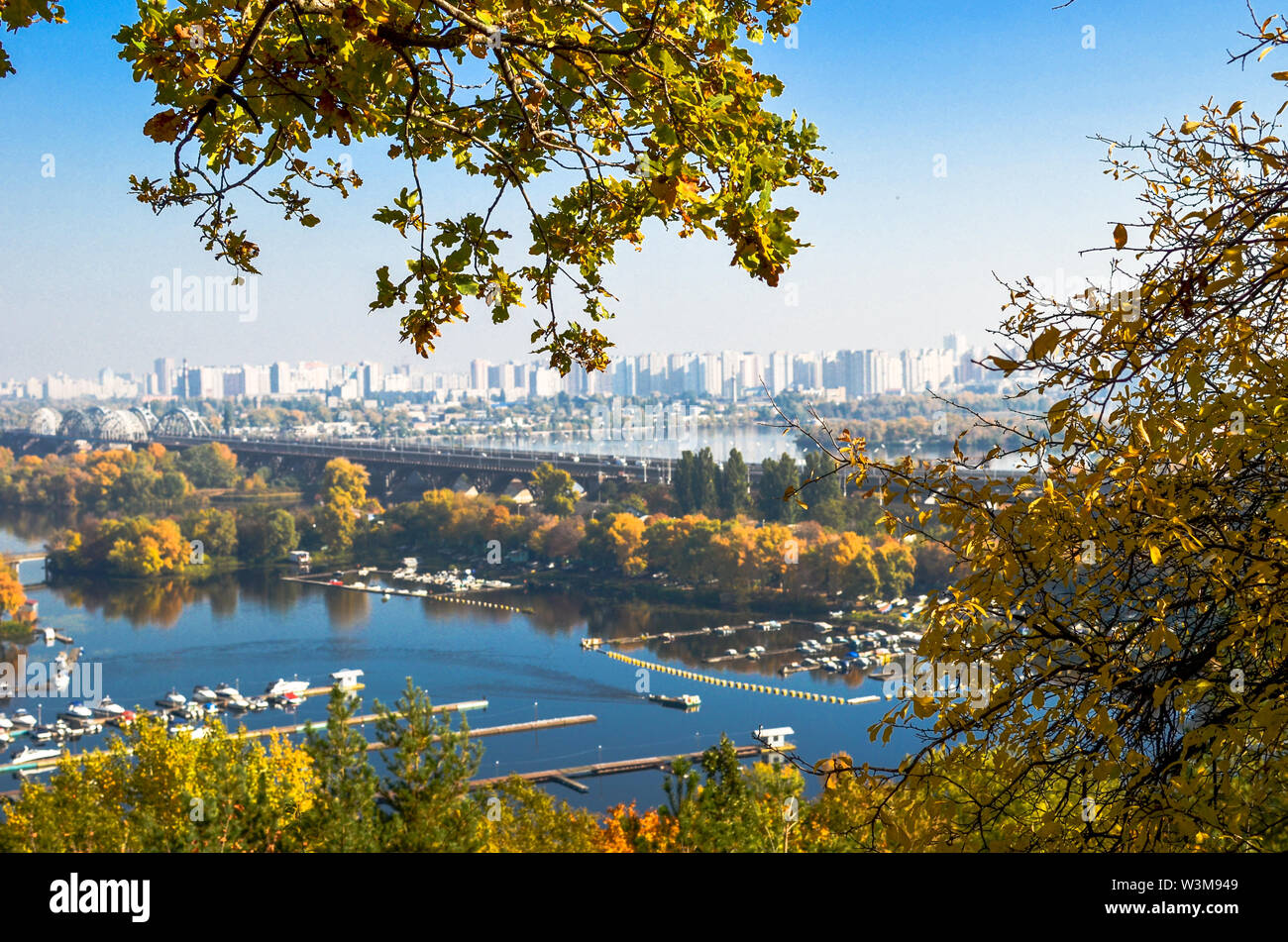 Aerial view kiev dnipro river hi-res stock photography and images - Alamy