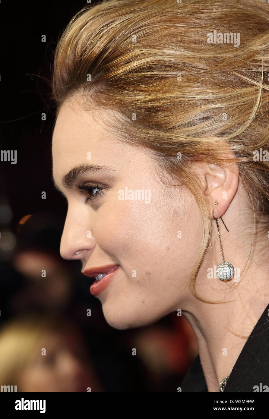 London, UK. Lily James at Darkest Hour - UK film premiere at the Odeon ...