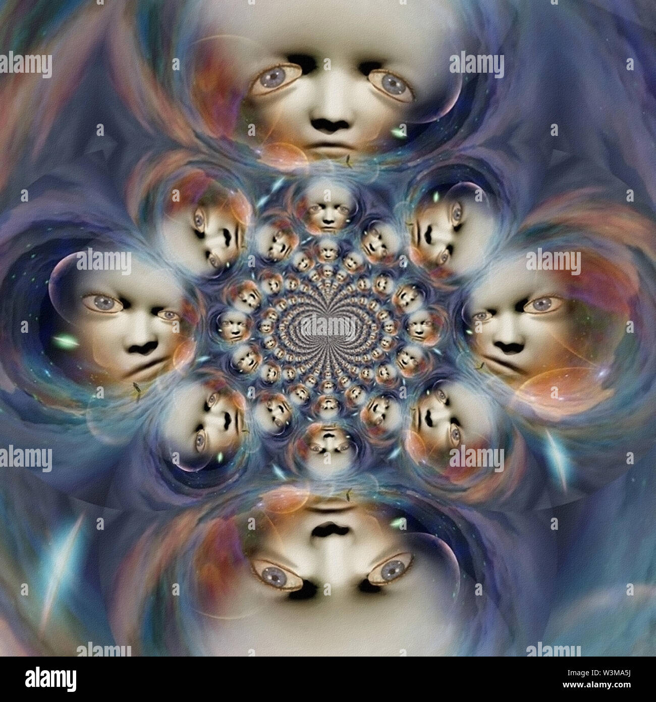 Fractal face hi-res stock photography and images - Alamy