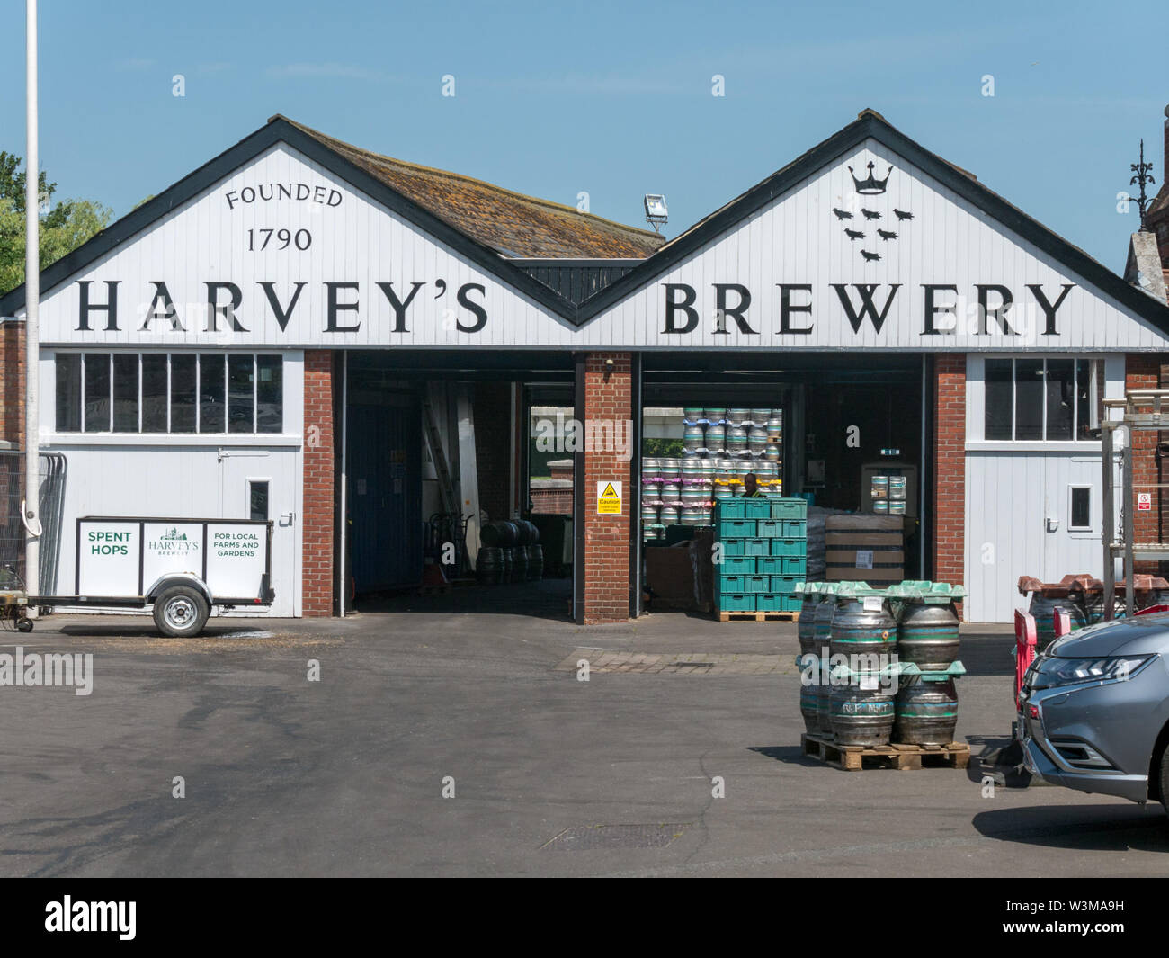 Old Harvey's Brewery buildings, Lewes, East Sussex, England, UK Stock ...
