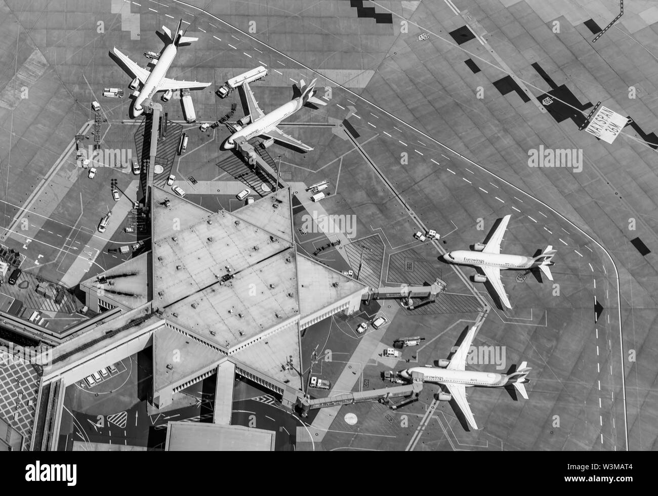 Arrivals building, Germany.., Europe, Eurowings, Eurowings airplane ...