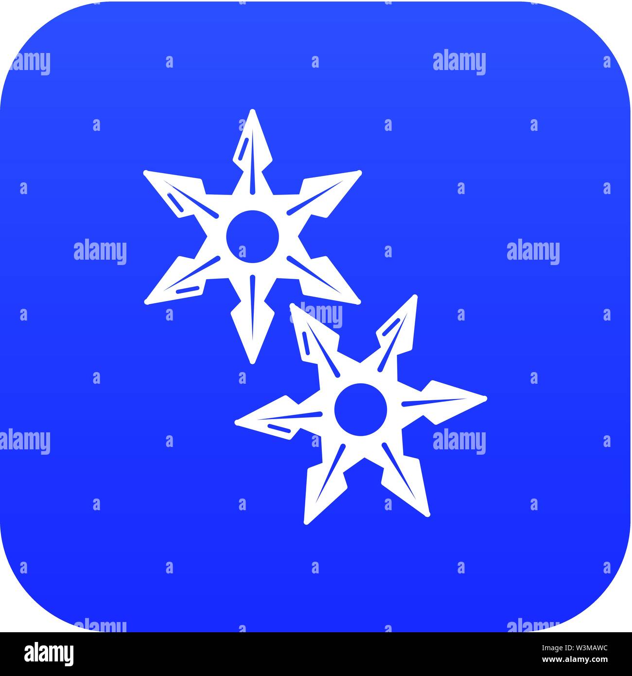 Ninja throwing stars illustration Stock Vector Images - Alamy
