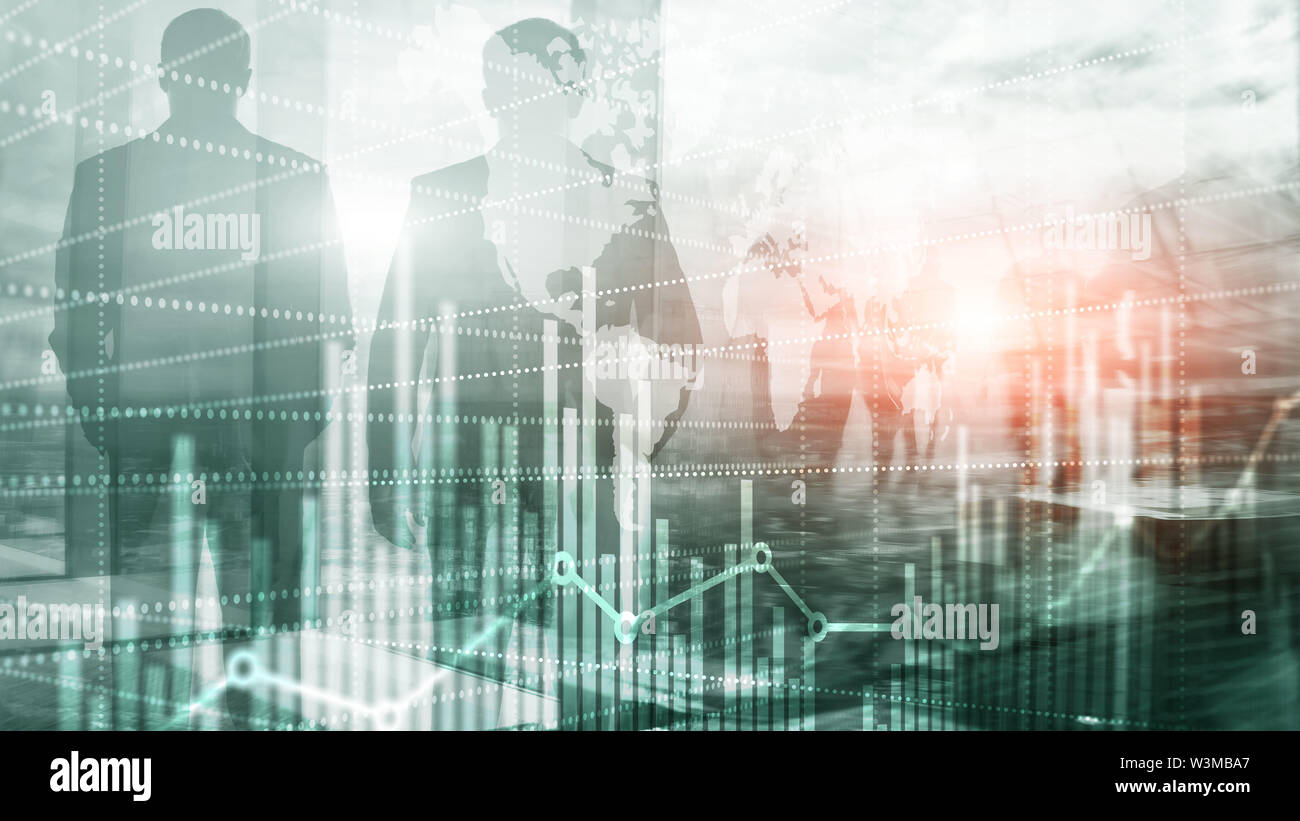 Business Finance Chart Graph. Trading Forex Exchange Investment Fintech ...