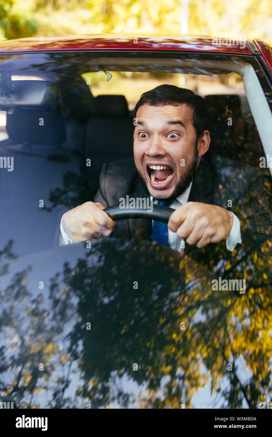 Frightened driver hi-res stock photography and images - Alamy