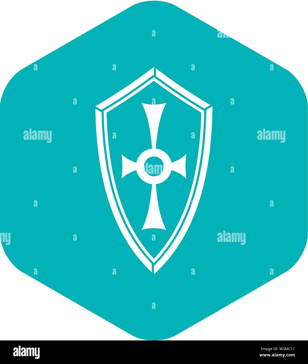 Shield icon, simple style Stock Vector Image & Art - Alamy