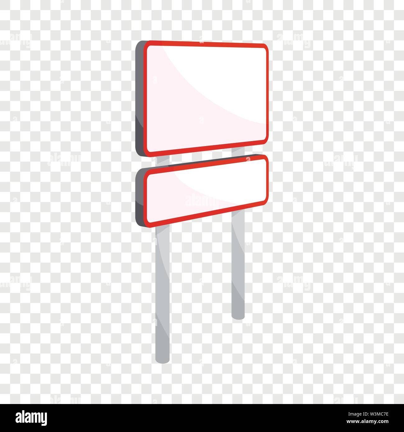 Rectangular road sign icon, cartoon style Stock Vector Image & Art - Alamy
