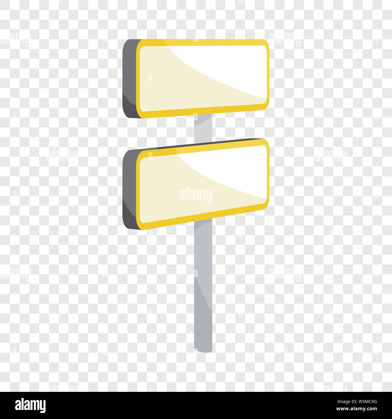 Road sign on pole icon, cartoon style Stock Vector Image & Art - Alamy