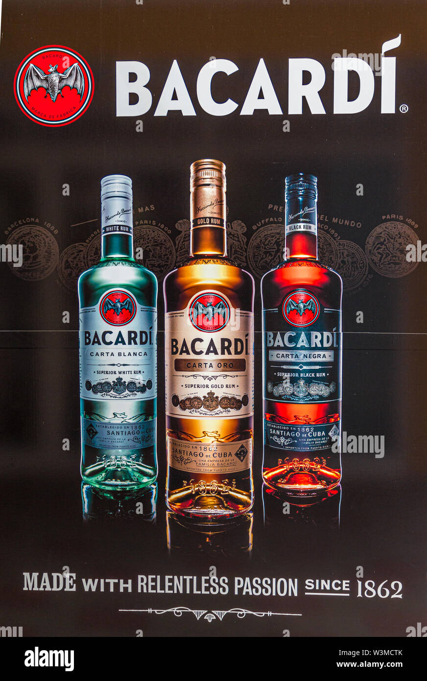 Bacardi advertisement hi-res stock photography and images - Alamy