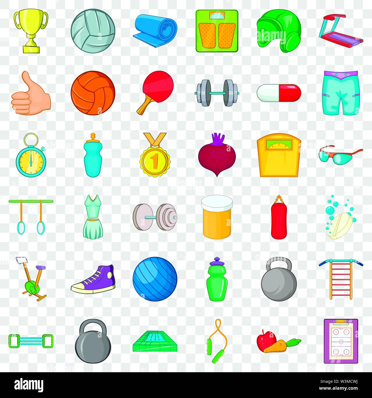 Health icons set, cartoon style Stock Vector Image & Art - Alamy