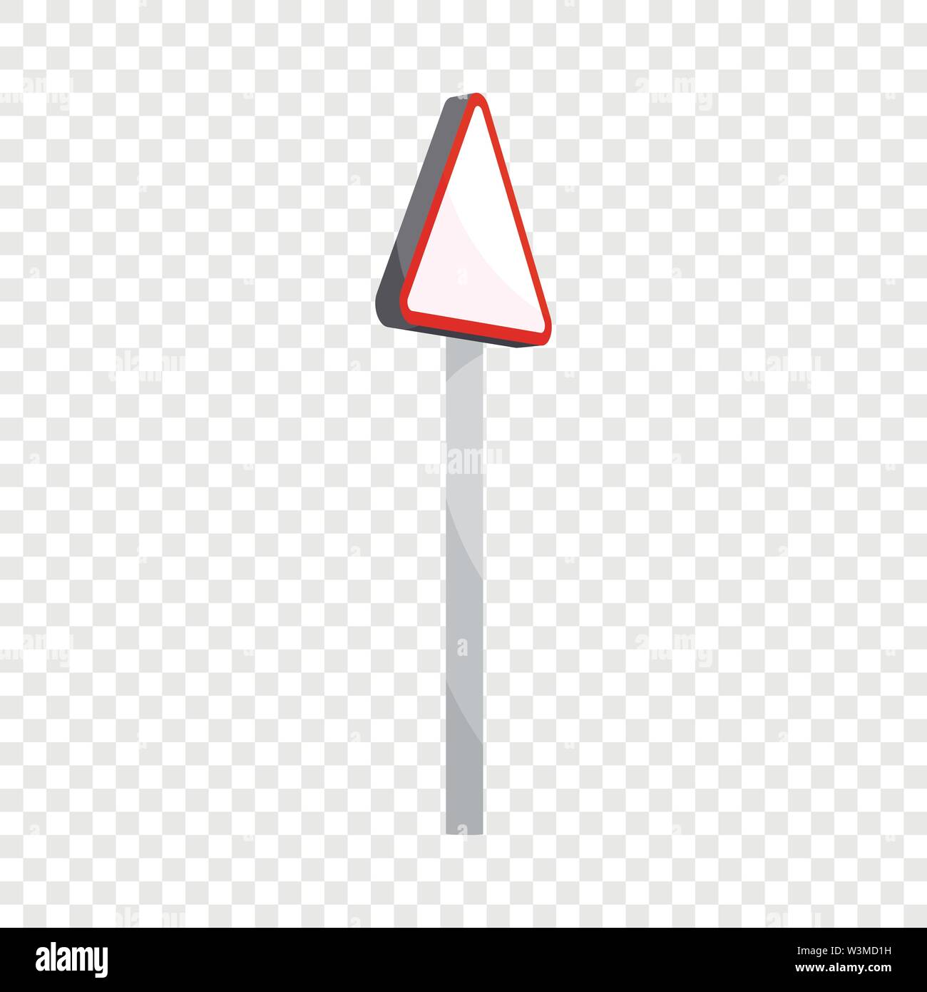 Road sign triangle with red rim icon Stock Vector Image & Art - Alamy