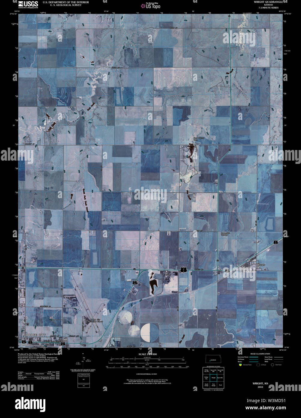 Wright kansas map hi-res stock photography and images - Alamy