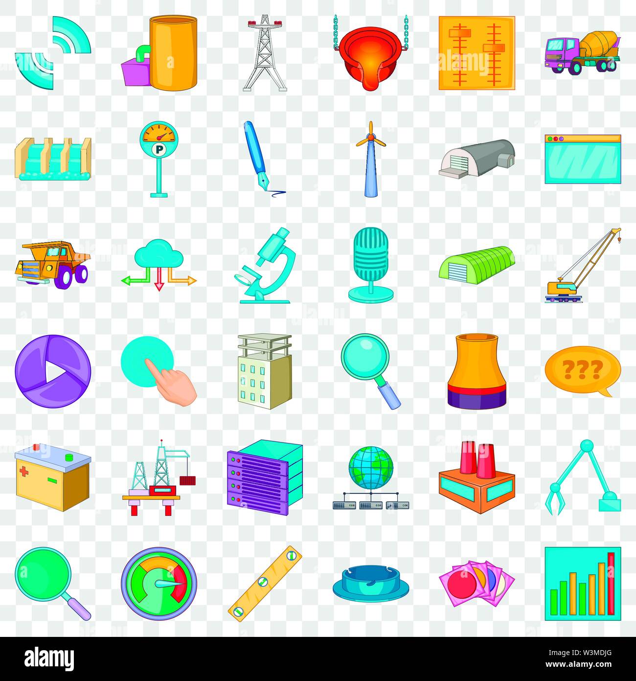 Repair icons set, cartoon style Stock Vector Image & Art - Alamy