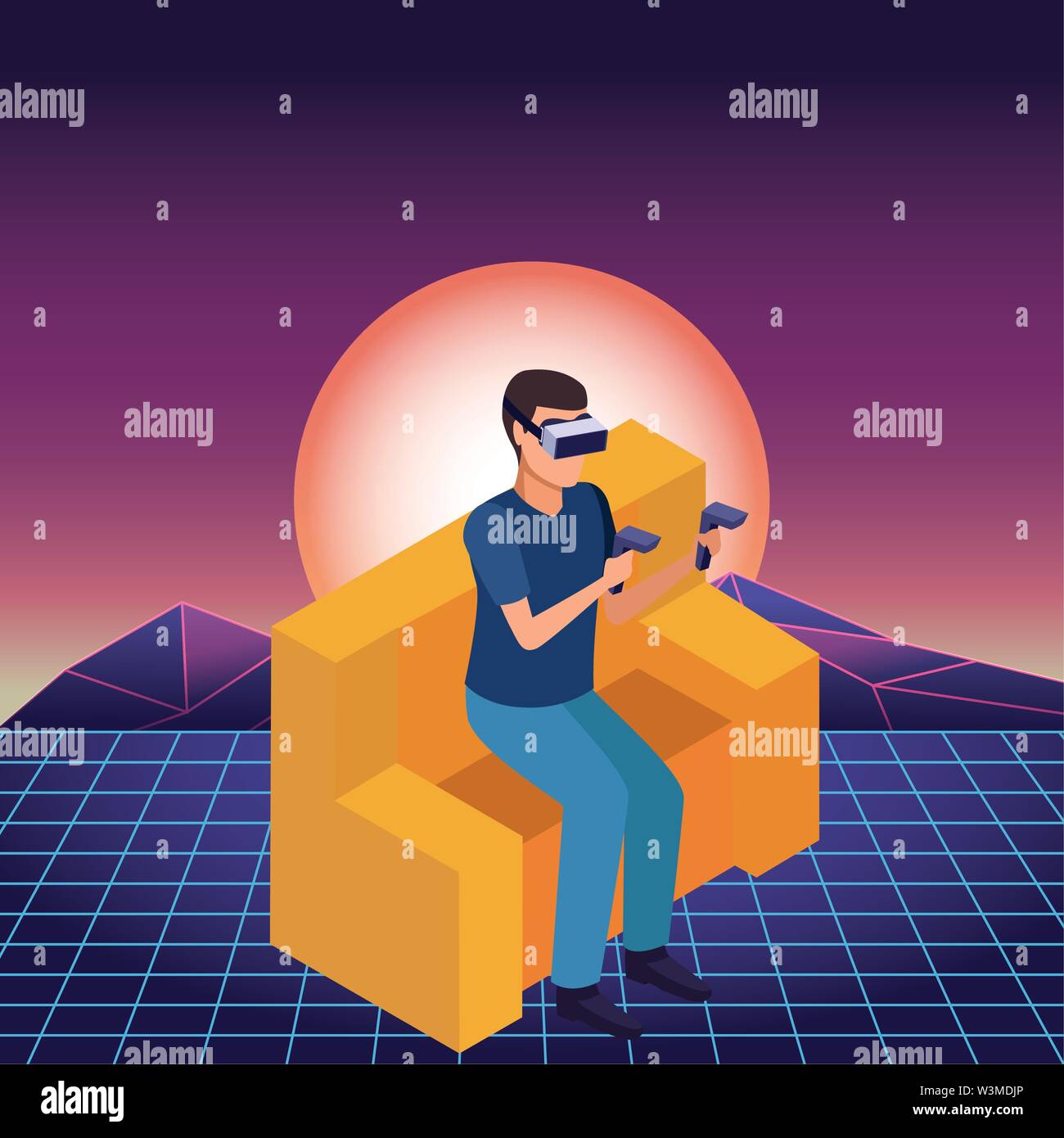 Digital vision couch Stock Vector Images - Alamy