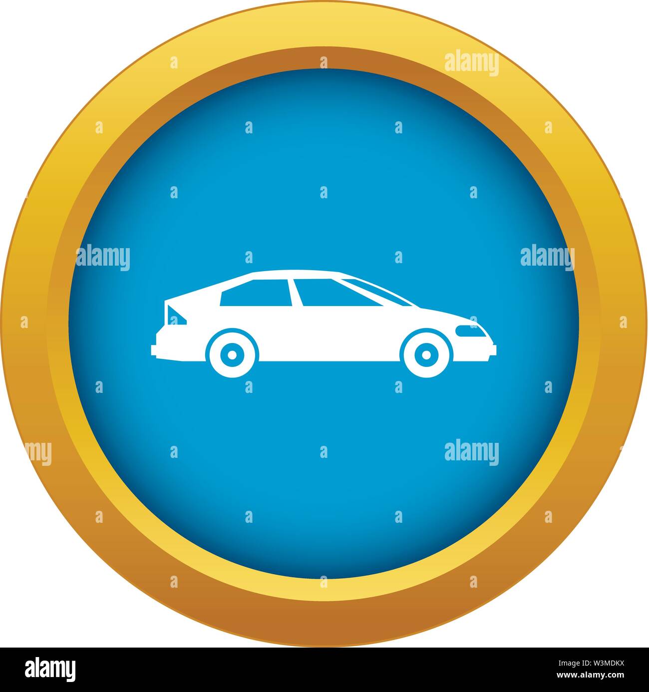 Car icon blue vector isolated Stock Vector Image & Art - Alamy