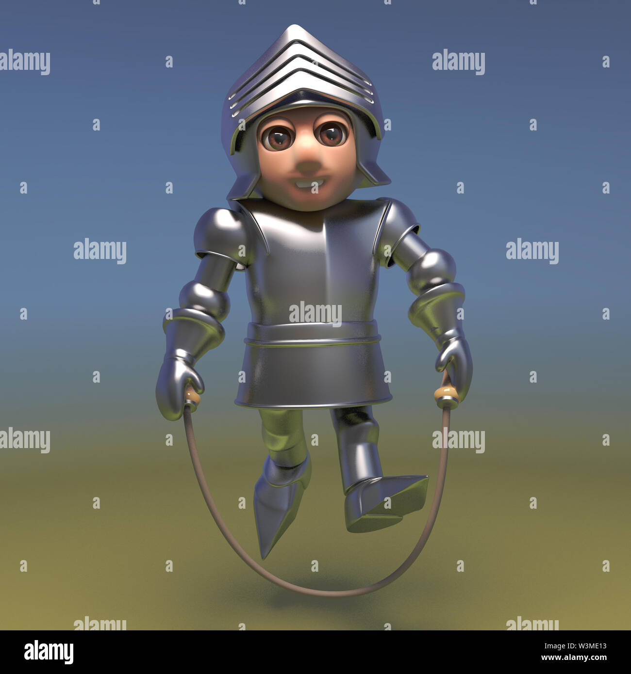 Skipping rope icon in cartoon hi-res stock photography and images - Alamy