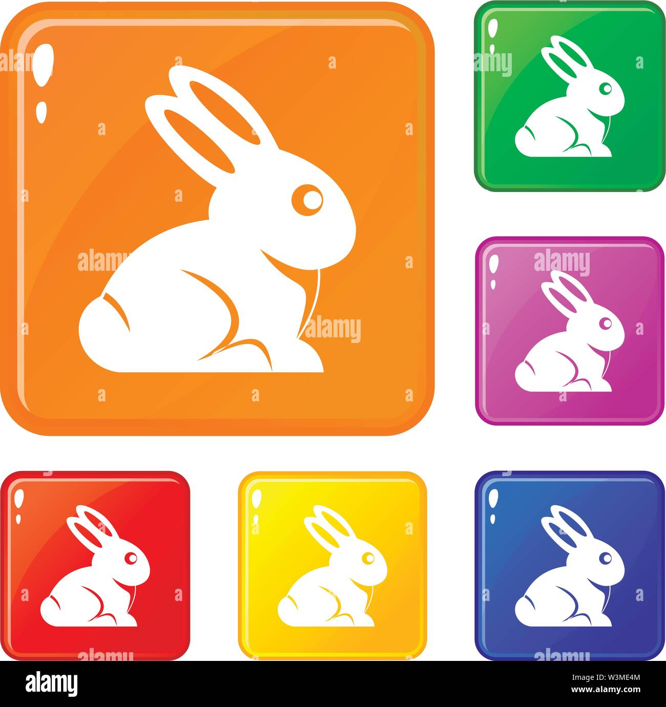 Milk chocolate bunny Stock Vector Images - Alamy