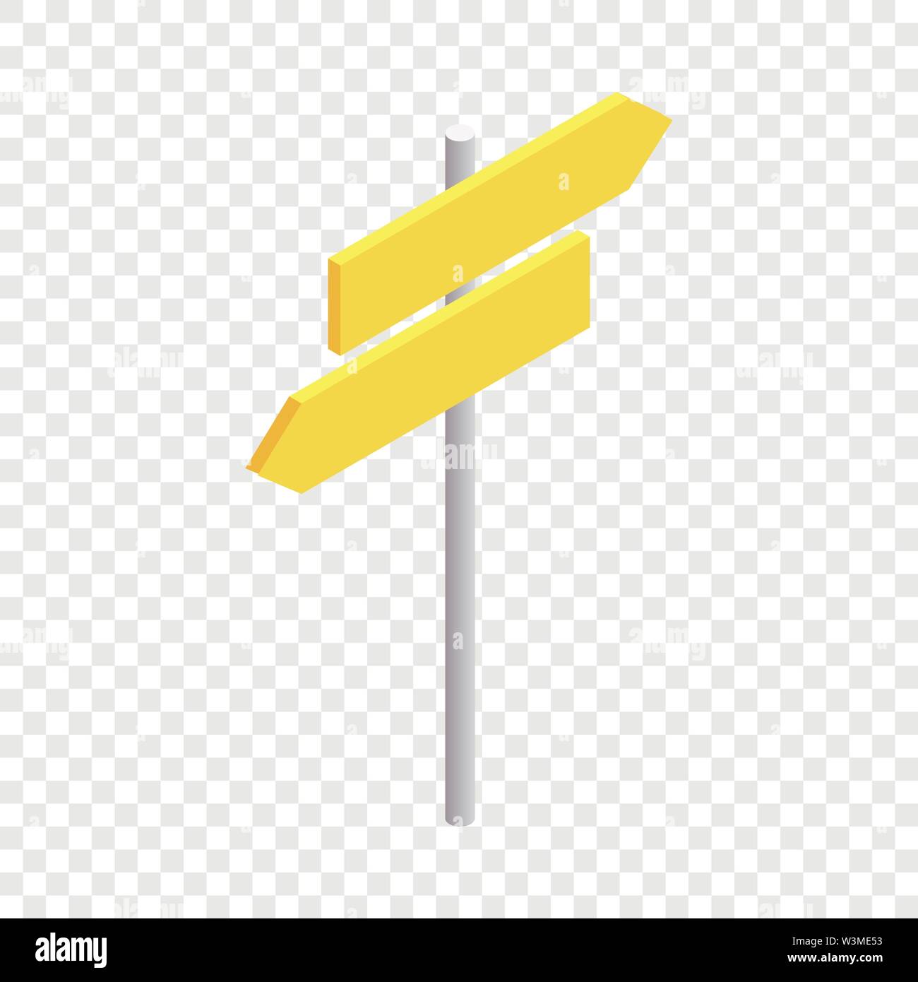 Road signpost icon, isometric 3d style Stock Vector Image & Art - Alamy