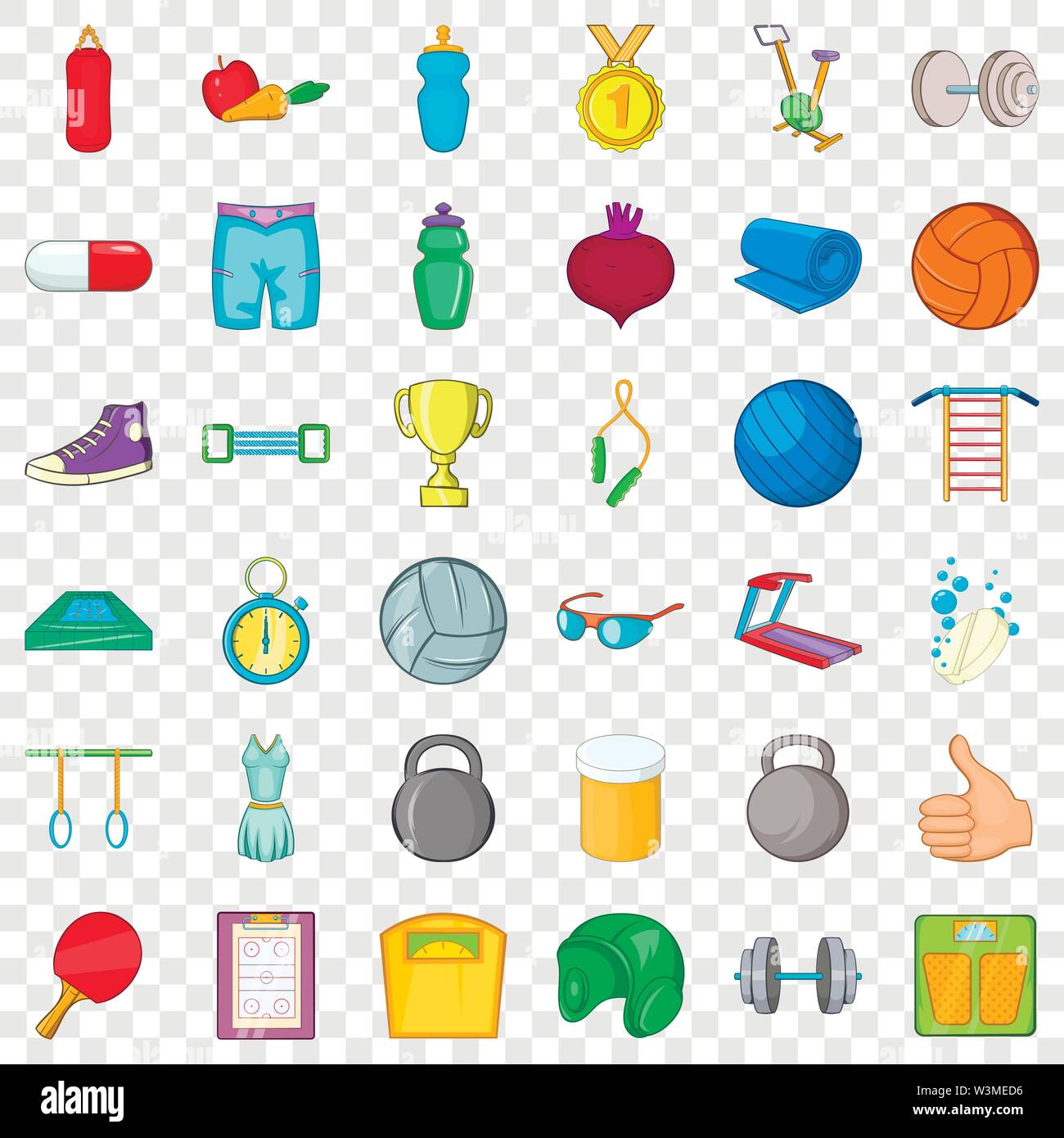 Medal icons set, cartoon style Stock Vector Image & Art - Alamy