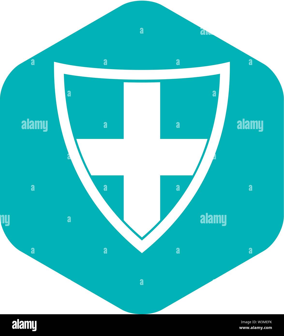 Shield for protection icon, simple style Stock Vector Image & Art - Alamy