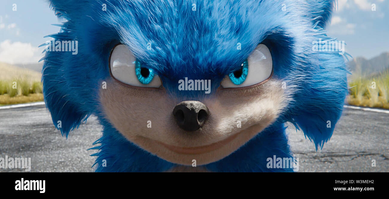 USA. A scene from the ©Paramount Pictures new movie: Sonic the Hedgehog ...