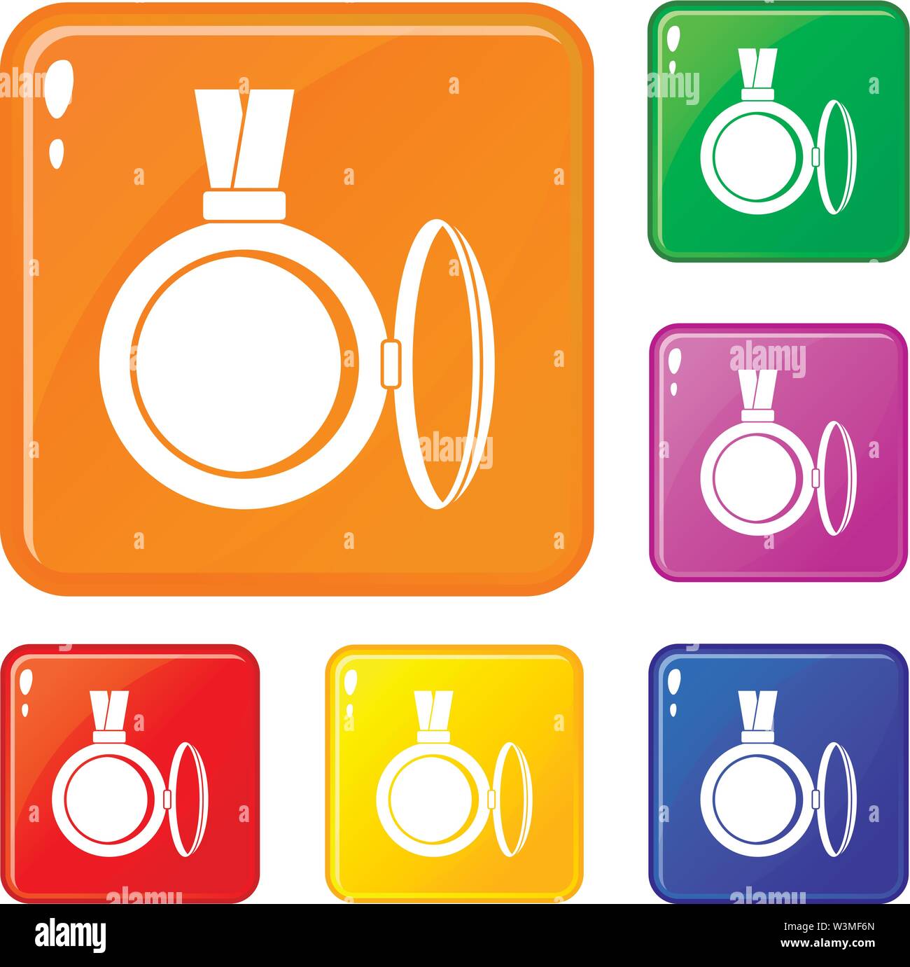 Medallion icons set vector color Stock Vector Image & Art - Alamy