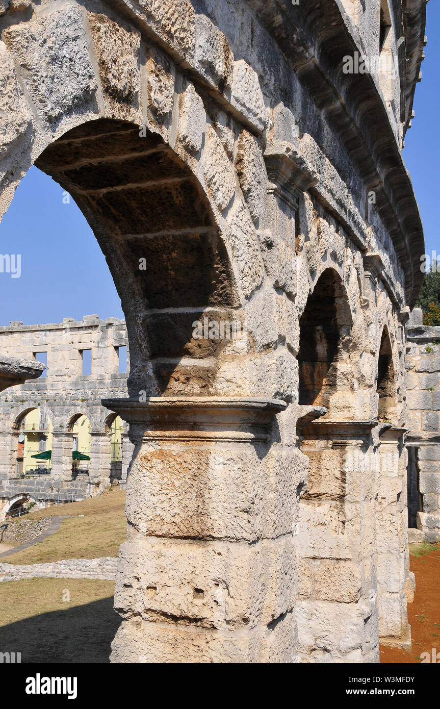 Pula Arena, Roman amphitheatre, Pula, Croatia, Europe Stock Photo - Alamy
