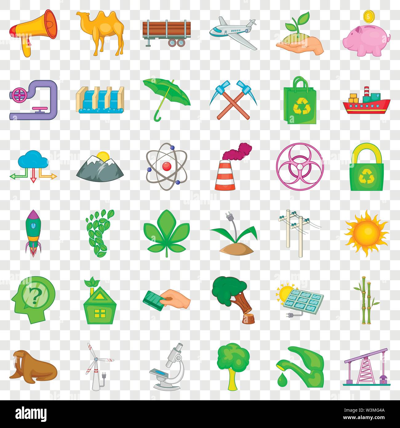 Earth icons set, cartoon style Stock Vector Image & Art - Alamy
