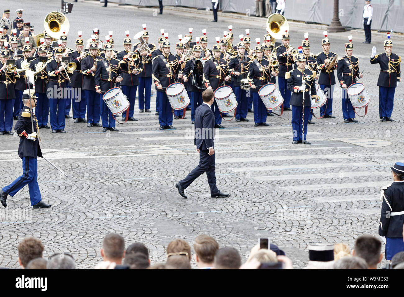 Paris, France. 14th July, 2019. 4300 soldiers, 196 vehicles, 237 horses ...