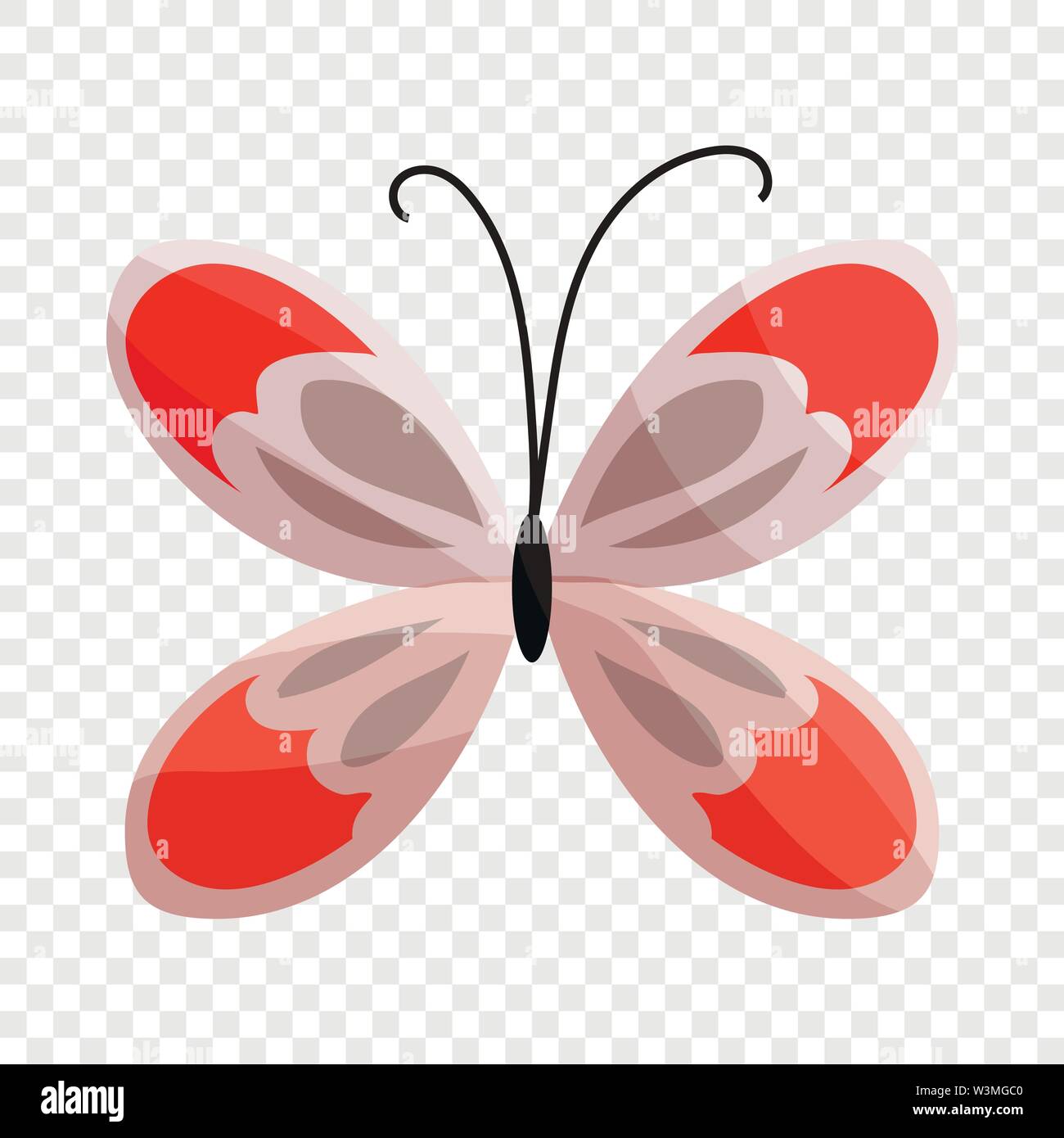Butterfly icon, cartoon style Stock Vector Image & Art - Alamy