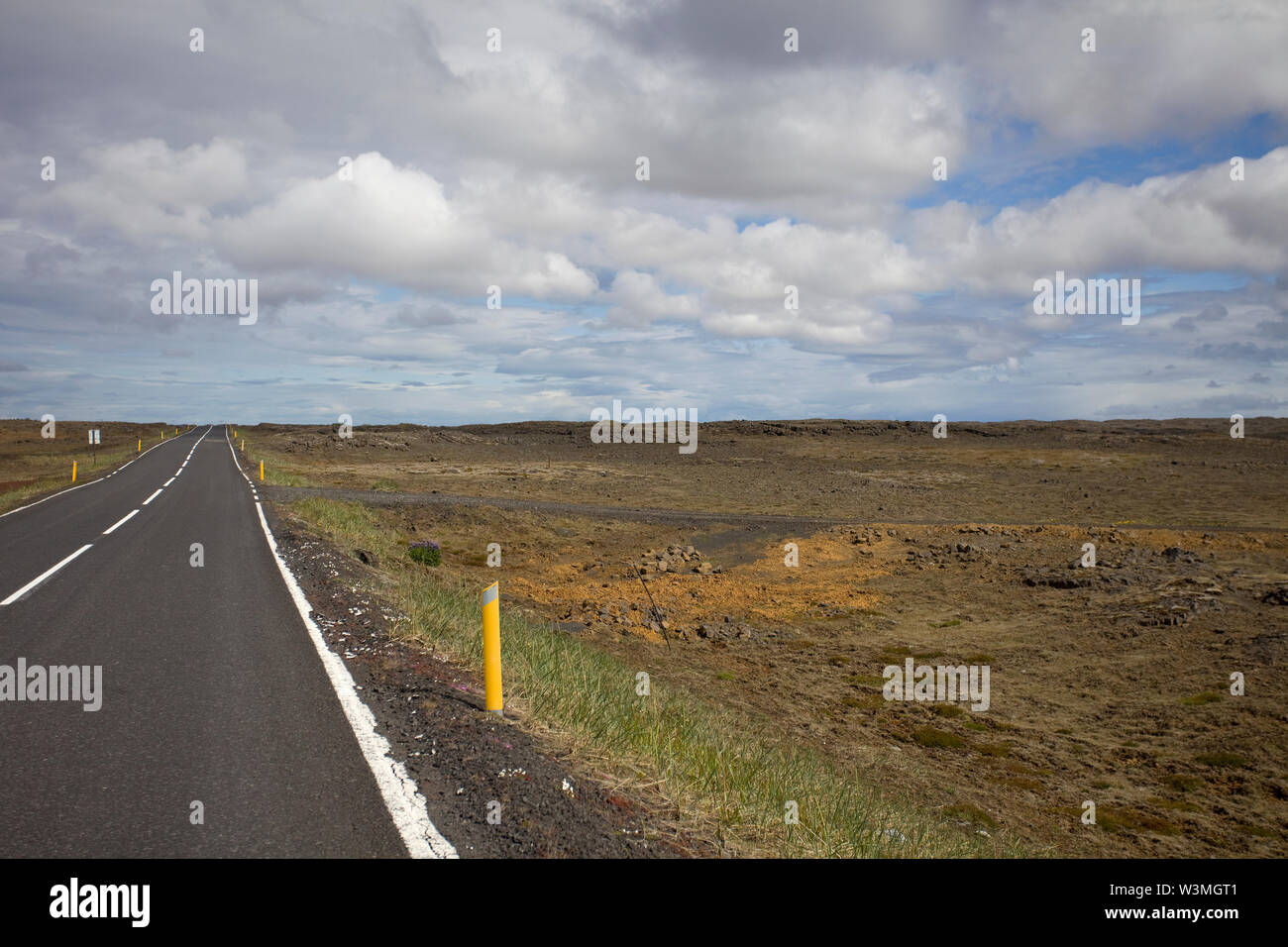 Nesvegur road towards Hafnir, Iceland Stock Photo - Alamy