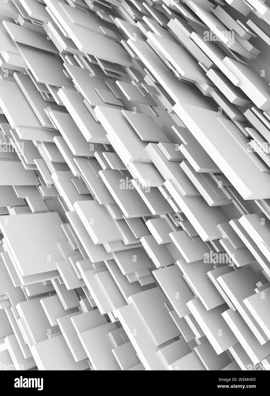 Overlapping squares background Black and White Stock Photos & Images ...