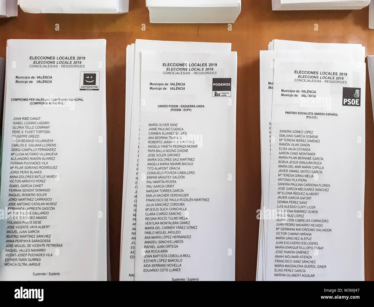 Parliamentary election 2019 ballot paper hi-res stock photography and ...