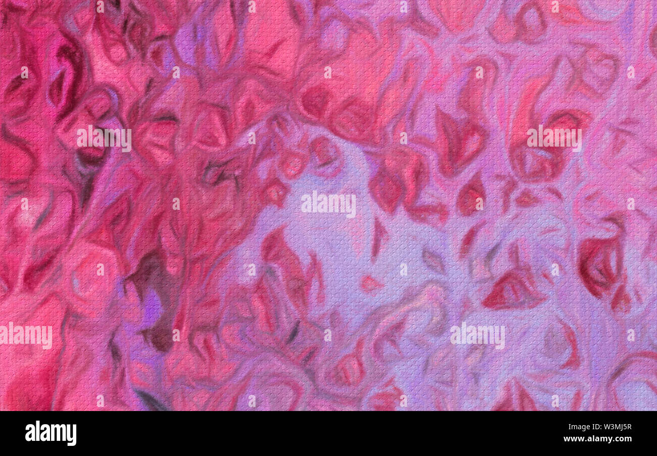 Digital art abstract pattern. Hand drawn modern style art print ...