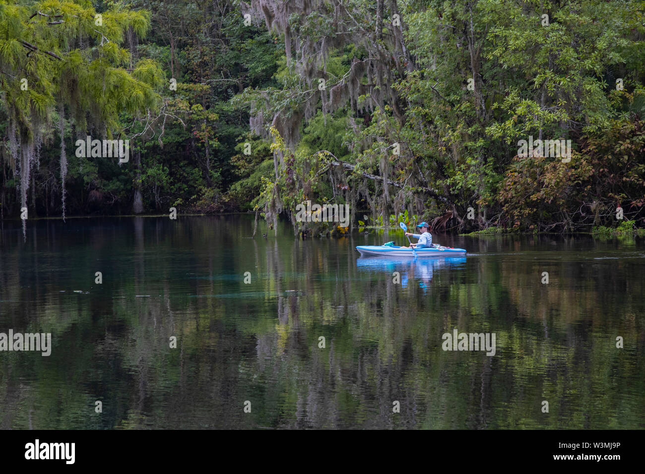 Kayaking on the Silver River in Silver Springs State Park, Florida ...