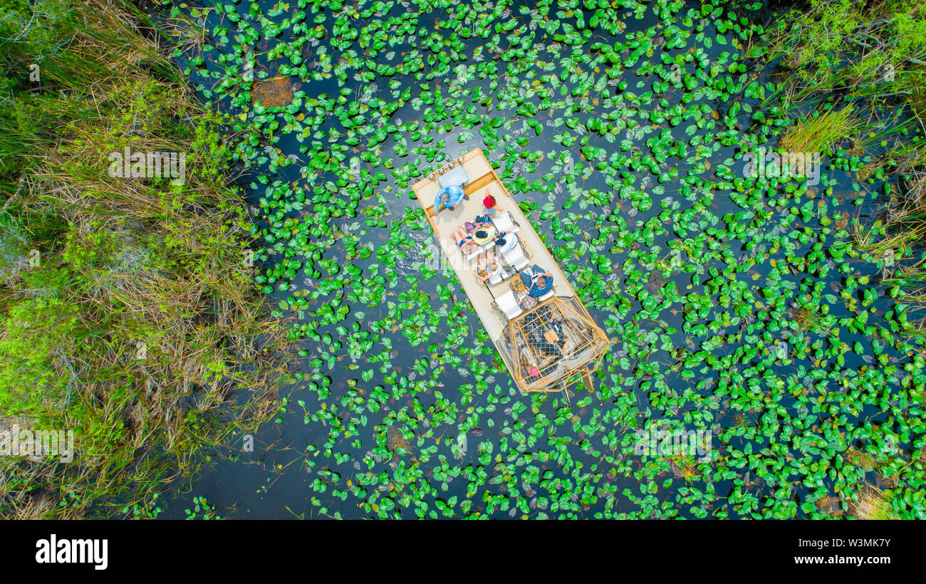 Airboat tour in Everglades National Park. Miami. Florida. USA Stock ...
