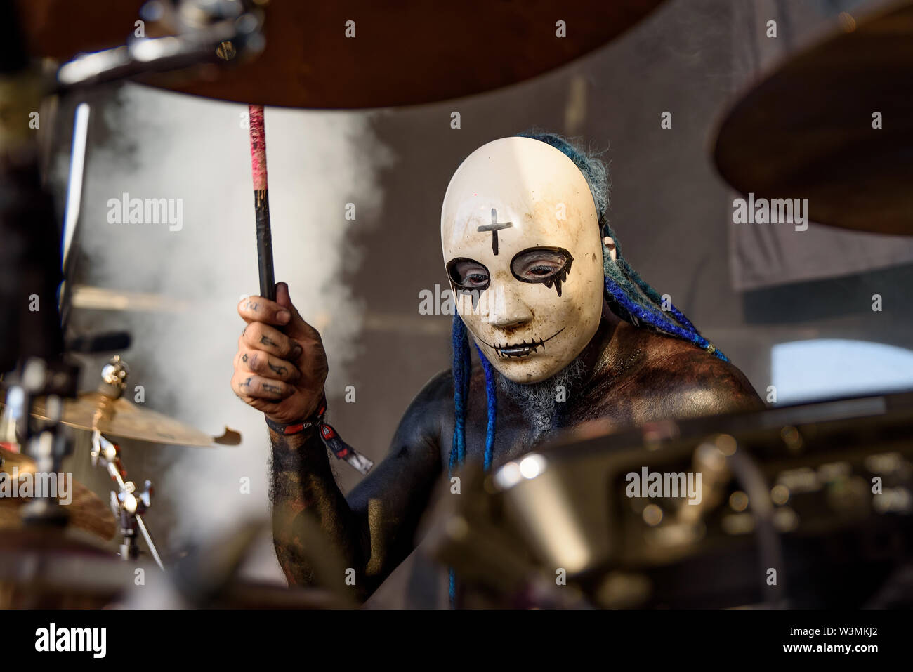 MADRID - JUN 29: Megara (band) perform in concert at Download (heavy ...