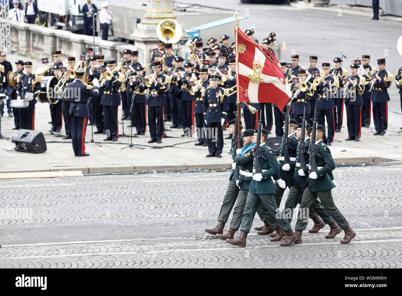 Paris, France. 14th July, 2019. 4300 soldiers, 196 vehicles, 237 horses ...