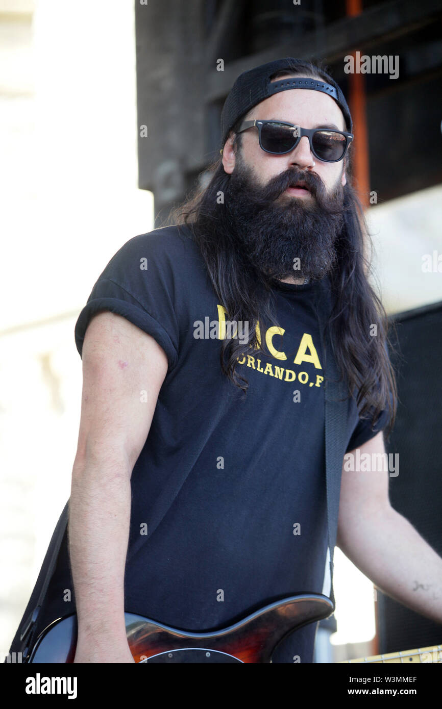 L to R Ronnie Winters, John Espy and Josh Burke of Red Jumpsuite Apparatus Perform At ...