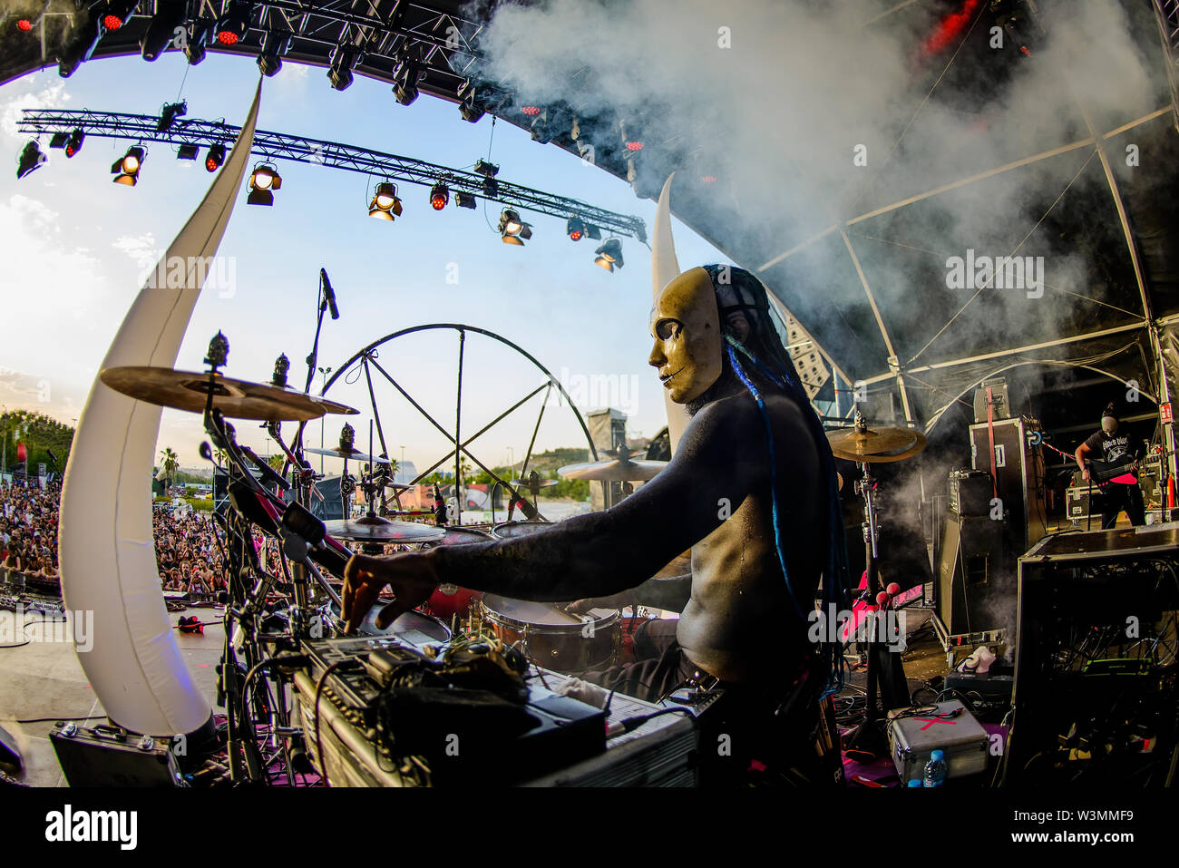 MADRID - JUN 29: Megara (band) perform in concert at Download (heavy ...
