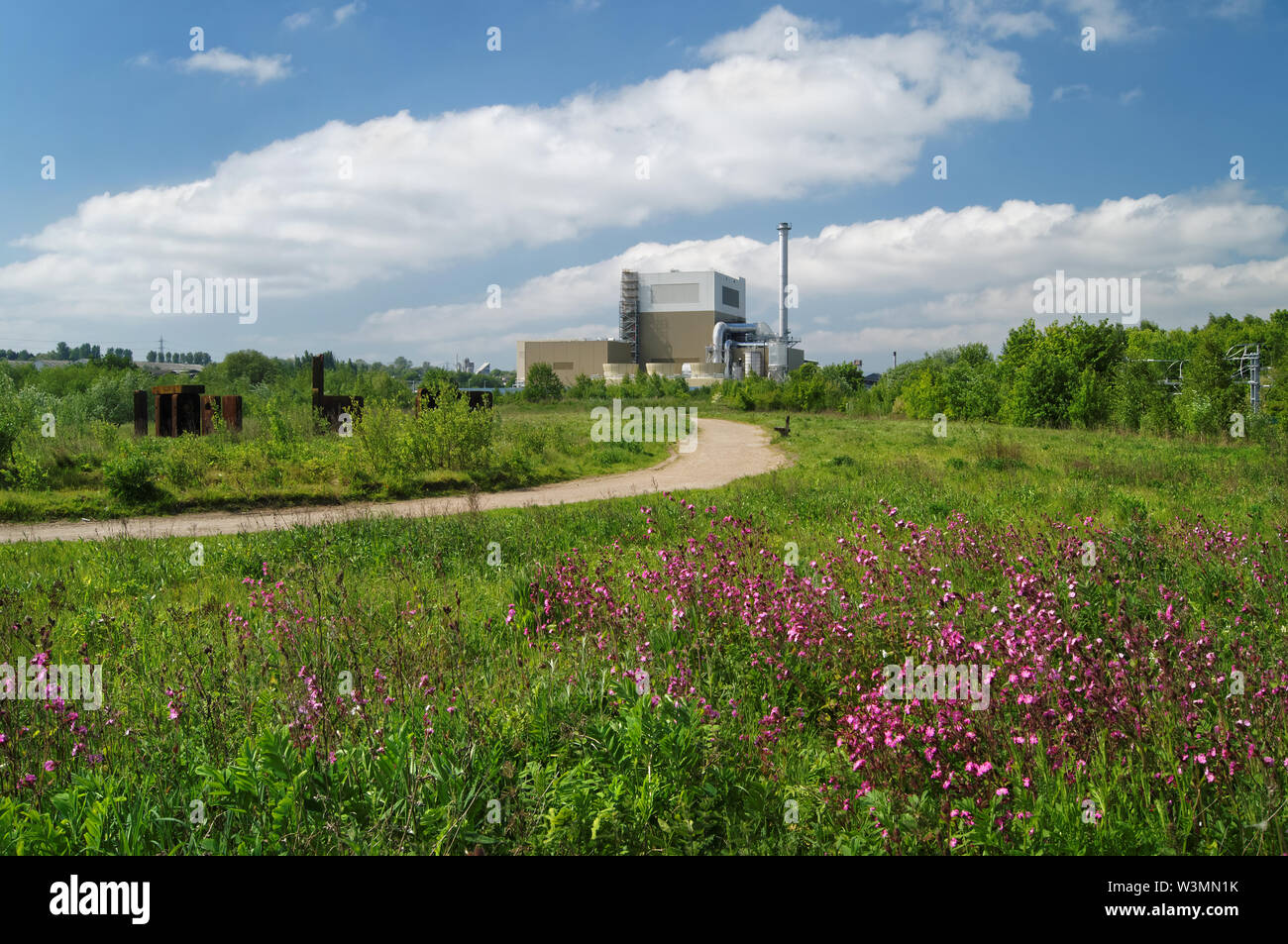 UK,South Yorkshire,Rotherham,Centenary Riverside Nature Park,Steel ...