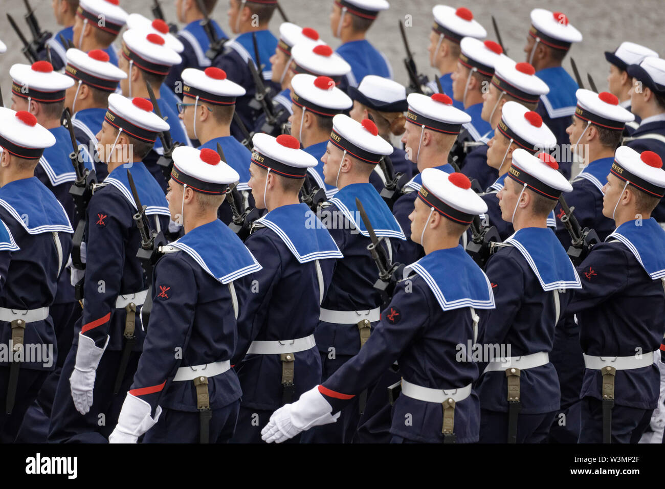 Paris, France. 14th July, 2019. 4300 soldiers, 196 vehicles, 237 horses ...