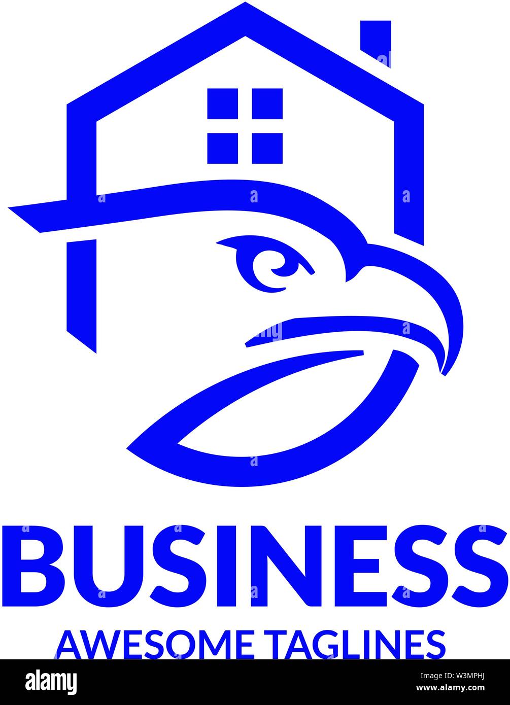 Eagle house logo hi-res stock photography and images - Alamy